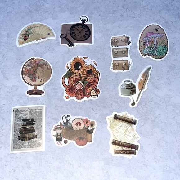 Design | 1pc Cottagecore Sticker Pack Stickers Travel Vintage Soft ...